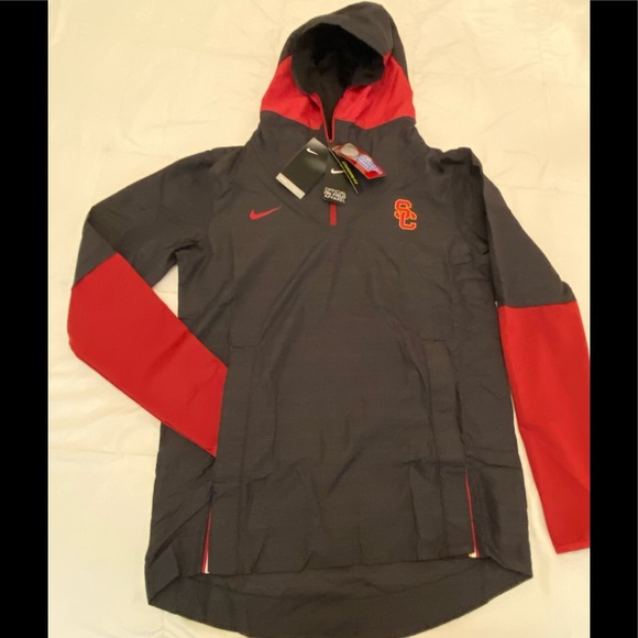 Nike | Jackets & Coats | New Nike Usc Trojans Onfield Hooded ...